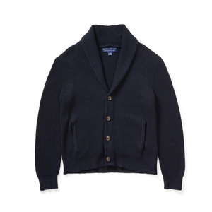 Adaptive Chunky English Rib Stitch Cardigan with Magnetic Button Front