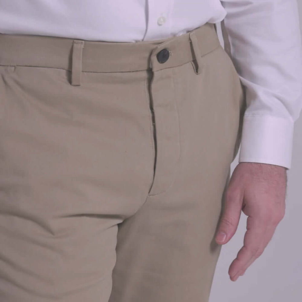 Adaptive Khaki Chino Pant | Magnetic Fly Closure | MagnaReady®
